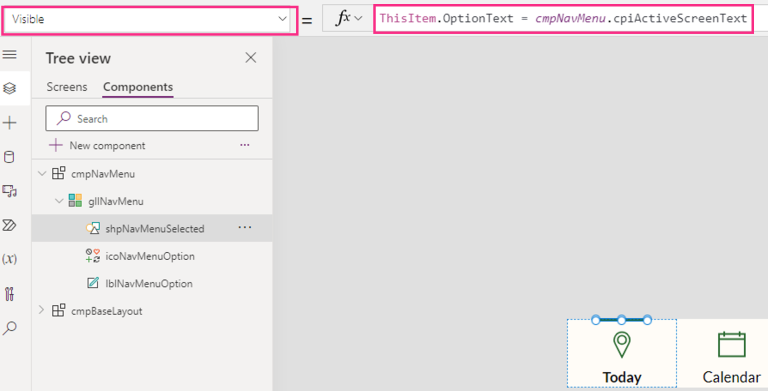 Building a Menu Component in Power Apps - Platforms of Power