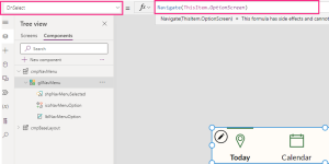Building a Menu Component in Power Apps - Platforms of Power