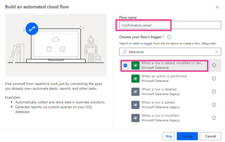 Sending a Confirmation Email with Power Automate - Platforms of Power