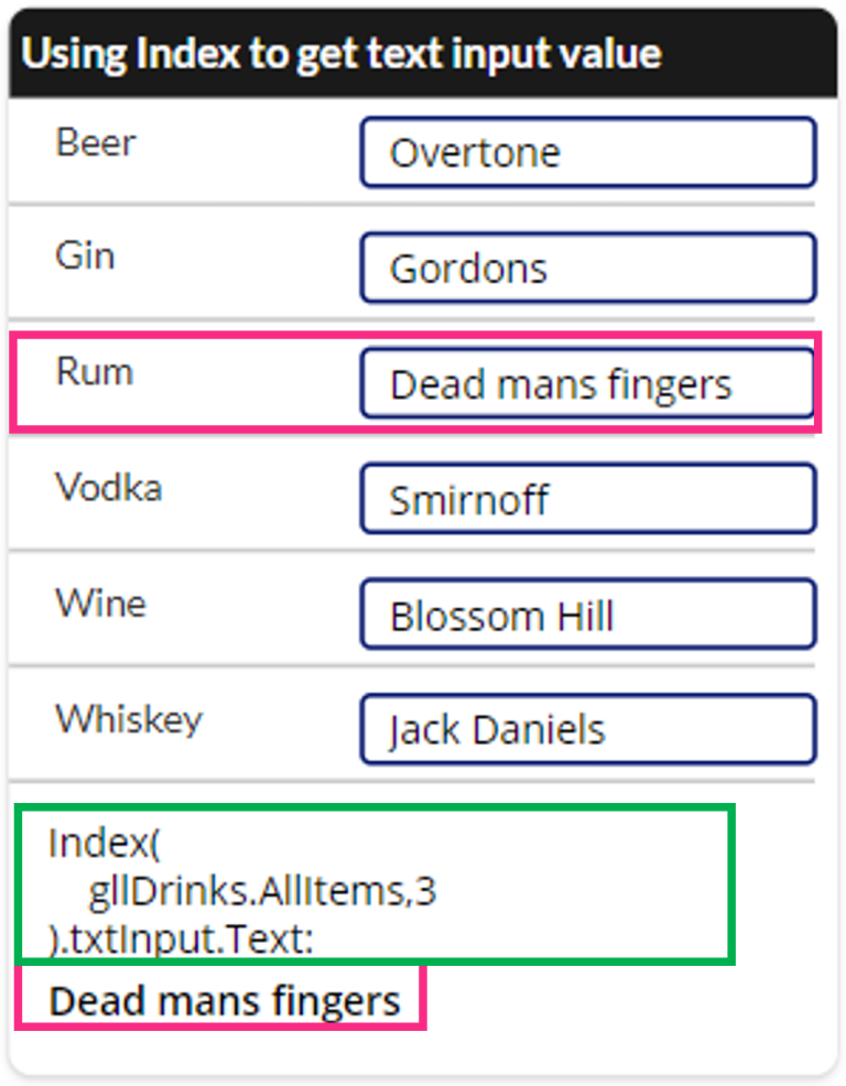 First, Last and Index Functions in Power Apps - Platforms of Power