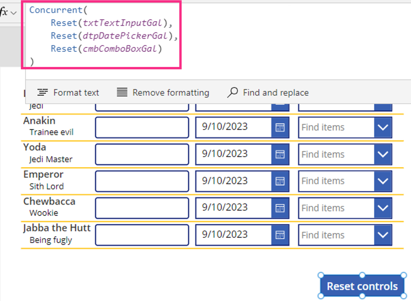 Resetting Controls in Power Apps - Platforms of Power