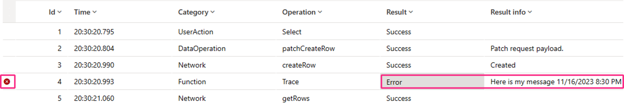 Using The Trace Function In Power Apps - Platforms of Power