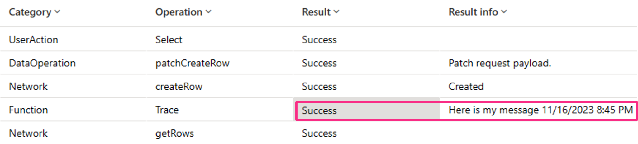 Using The Trace Function In Power Apps - Platforms of Power
