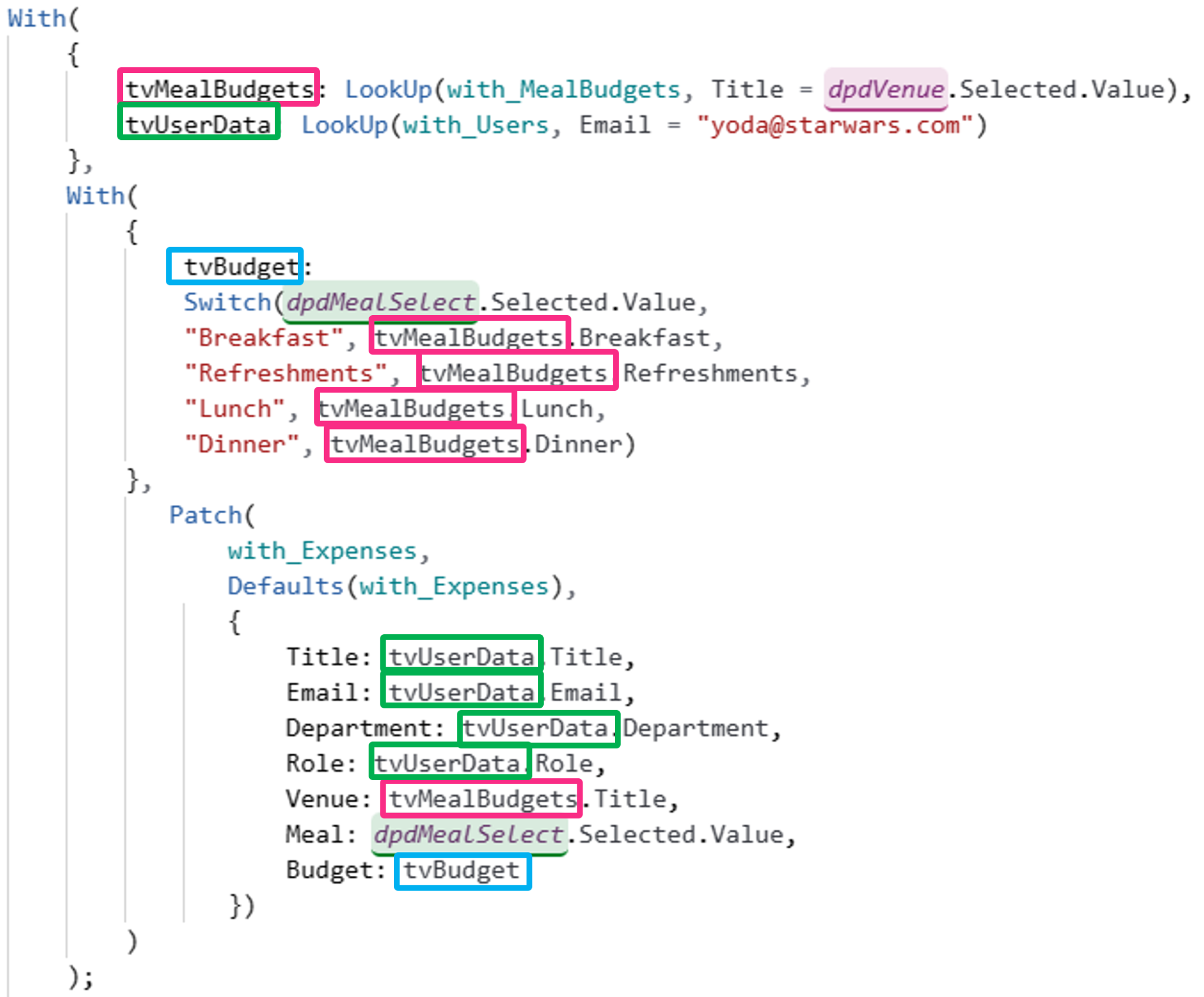 Using The With Function In Power Apps - Platforms of Power