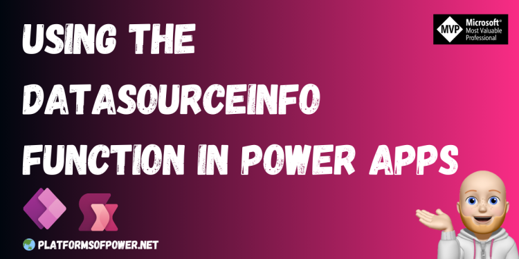Using The DataSourceInfo Function In Power Apps - Platforms of Power
