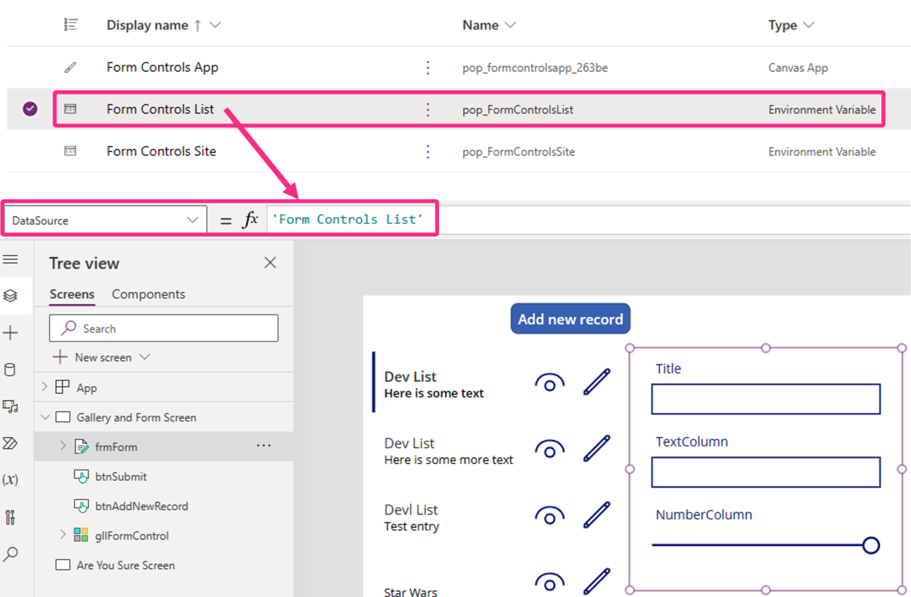 Working With Form Controls In Power Apps - Platforms of Power