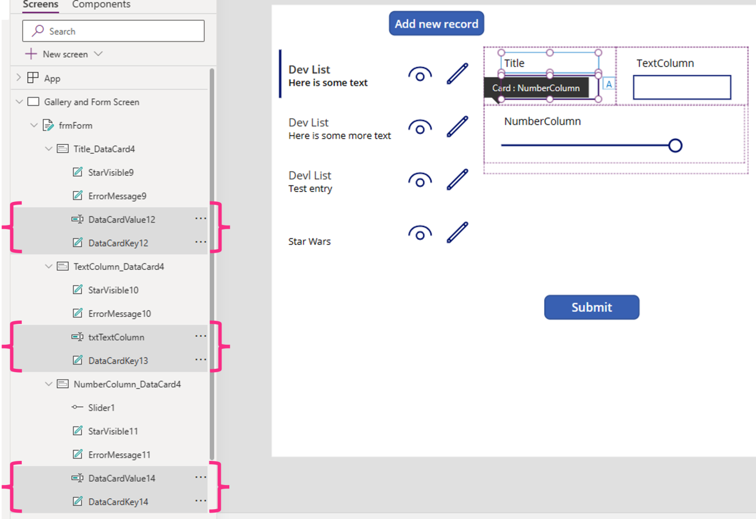 Working With Form Controls In Power Apps - Platforms of Power